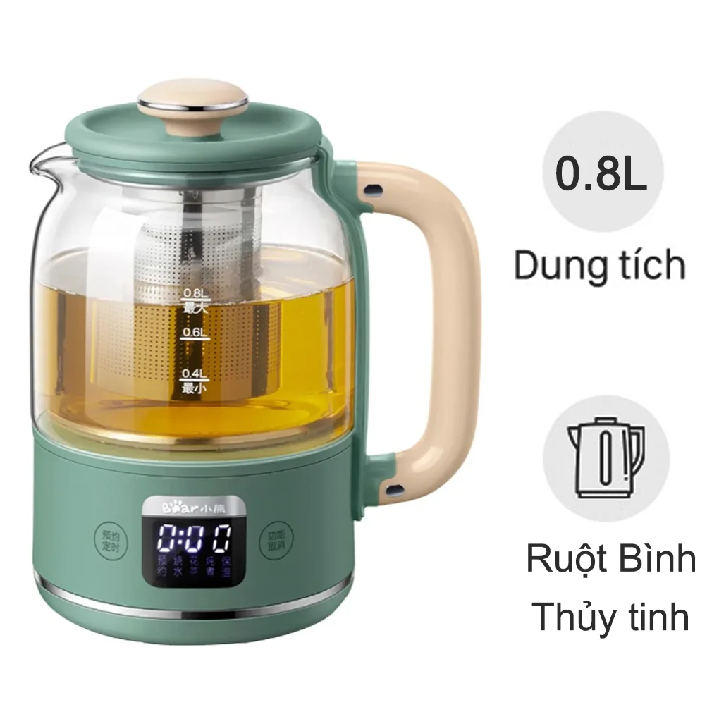 Bình Nấu Trà đa Năng Bear Ysh C08t1 6205
